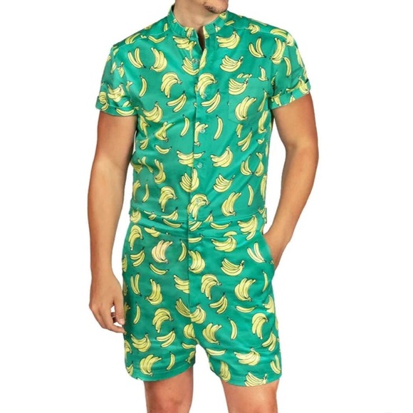 Tipsy Elves | Shorts | Havana Bananas Romphim Romper Jumpsuit Playsuit ...